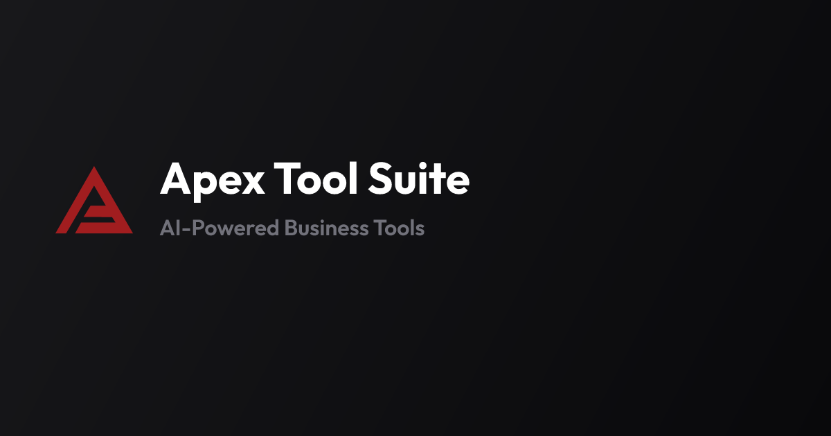 Apex Tool Suite